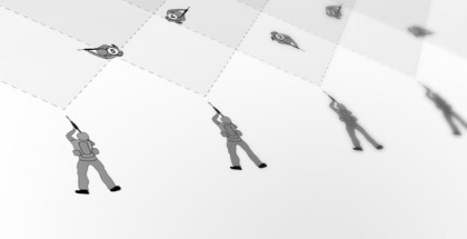 Traditional L-shaped ambush